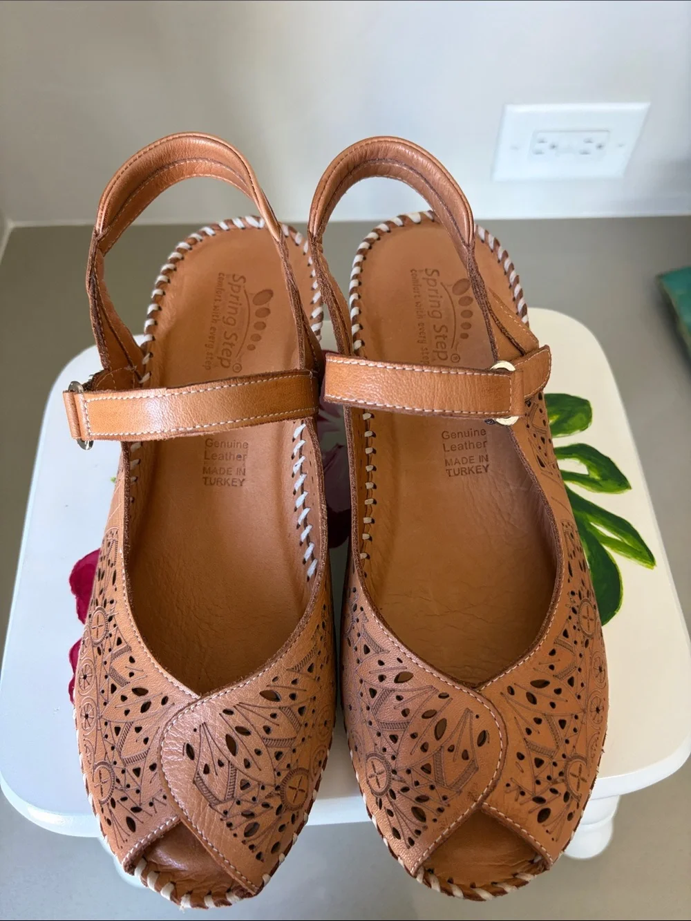 Spring Step | Shoes | Spring Step Santonio Camel Sandals 4us 1 | Poshmark